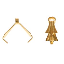 Triangle Ice Pick Bail, 10mm, Gold (72 Pieces) | BeadKraft W