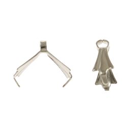 Triangle Ice Pick Bail, 10mm, Imit. Rhodium (72 Pieces) | Be